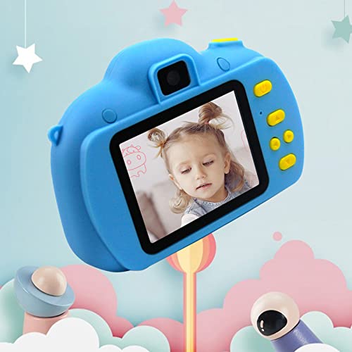 #39543v 2 0 Inch Cartoon Digital Camera Hd 1080P Anti Fall Front and Rear Dual Head Camera Children's Photo Toy Birthday Gift