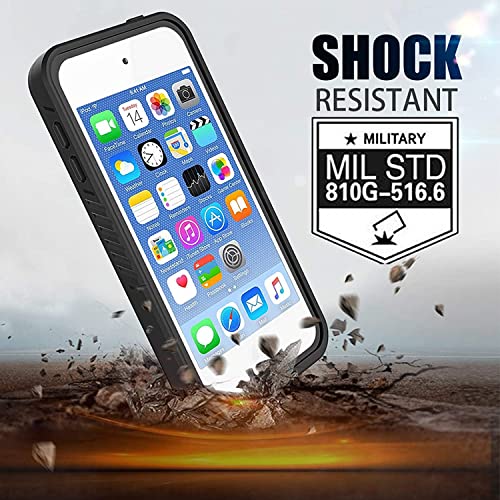 BESINPO for iPod Touch 7th/6th/5th Generation Case Waterproof, iPod Touch Case Shockproof 360 Full Body Heavy Duty Defender Protective Cover for Diving Swimming Snorkeling Case for iPod Touch 7/6/5