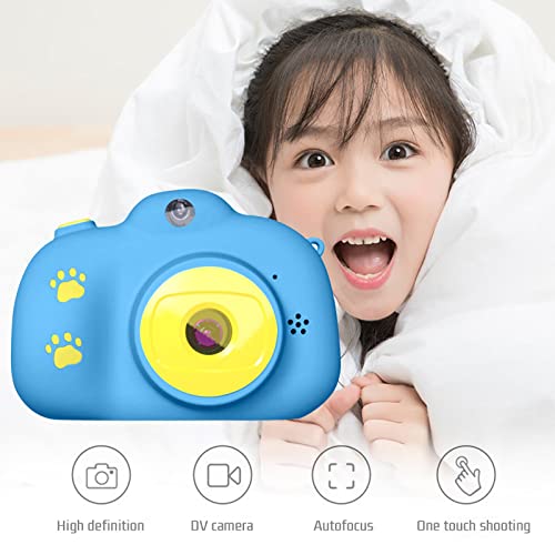 #39543v 2 0 Inch Cartoon Digital Camera Hd 1080P Anti Fall Front and Rear Dual Head Camera Children's Photo Toy Birthday Gift