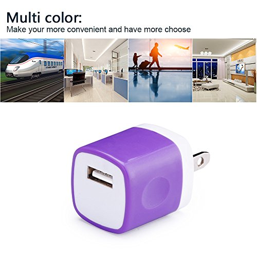 Wall Charger 5Pack, Home Travel USB Power Adapter Wall Charger Plug Charging Block Cube for iPhone 14 13 12 11 Pro Max/10/SE/Xs/XR/X/8/7/6/6S Plus,Samsung Galaxy S21 S20 S10 A12 A32,LG,Kindle,Android