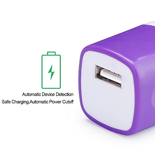 Wall Charger 5Pack, Home Travel USB Power Adapter Wall Charger Plug Charging Block Cube for iPhone 14 13 12 11 Pro Max/10/SE/Xs/XR/X/8/7/6/6S Plus,Samsung Galaxy S21 S20 S10 A12 A32,LG,Kindle,Android