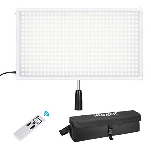 Neewer Rollable 30x53cm LED Light Panel Mat on Fabric 48W 4500LM 5600K CRI 90+ 512 LED Light Panel with Handle Grip, Remote Control, Diffuser Cloth, Carry Bag for Traveling Outdoor Photography
