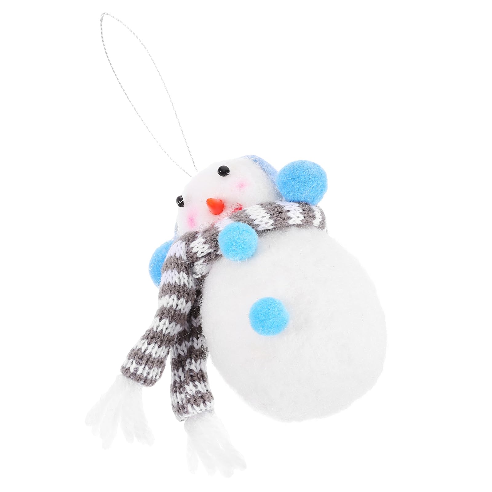 LUOZZY Christmas Snowman Hanging Ornaments Xmas Felt Snowman Doll Christmas Tree Hanging Ornament Xmas Gifts for Kids