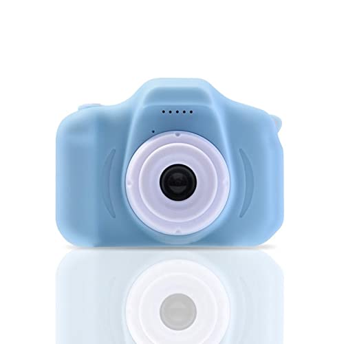 Acuvar 1080P Kids Selfie HD Compact Digital Photo and Video Rechargeable Camera Kit with 32GB TF Card & 2" LCD Screen Micro USB Charger, Lanyard. 6PC Card Holder and All in One USB Card Reader (Blue)