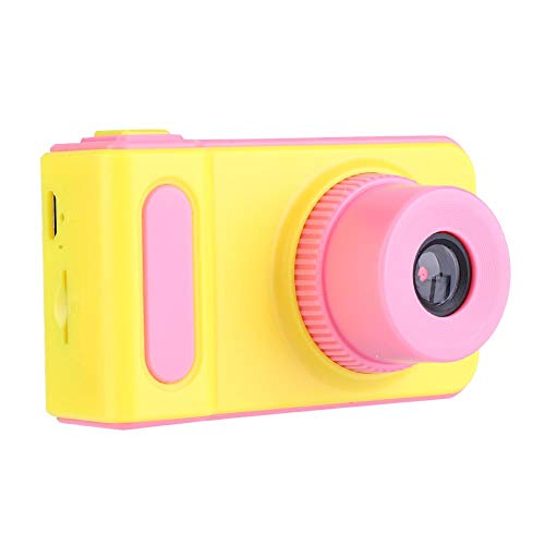 Kids Camera,2 Inch 1080P HD Digital Camera,Cartoon Toy Camera,Built-in 4 Casual Games,Made of eco-Friendly Non-Toxic Material,Simple Operation,Ideal Gift Choice for Kids(Pink)