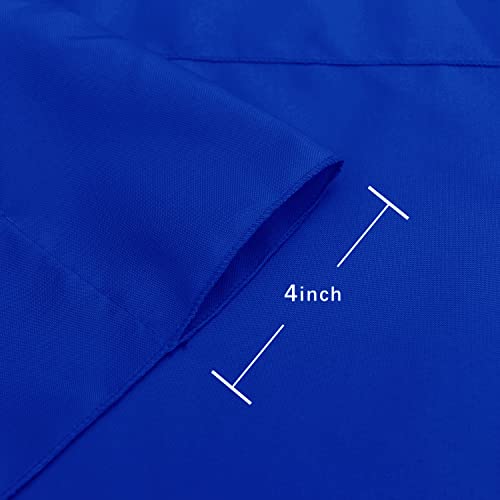 Hiasan Neon Blue Screen Backdrop Curtains for Parties, Polyester Photography Backdrop Drapes for Family Gatherings, Wedding Decorations, 5ftx10ft, Set of 2 Panels