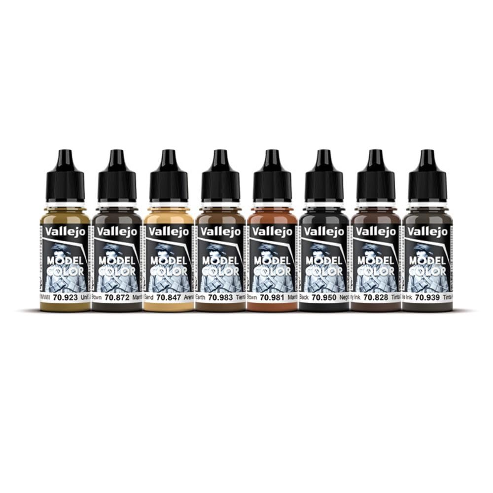 Vallejo Wood and Leather Paint Set Paint Set