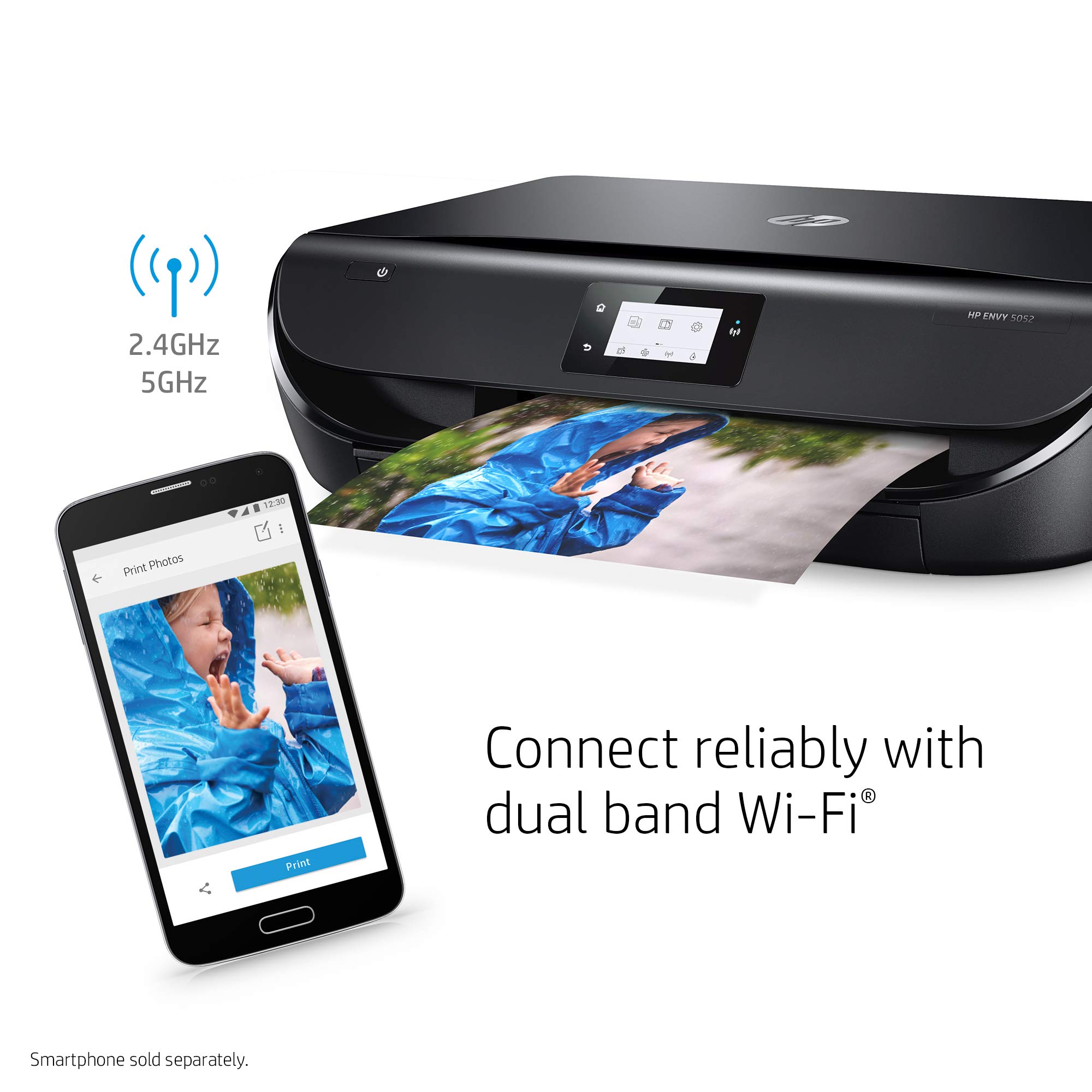 HP Envy Wireless All-in-One Photo Printer (Renewed) (HP Envy 5052)