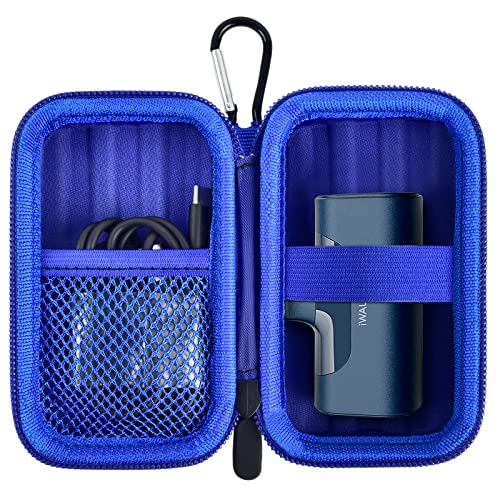 Case Compatible with iWALK Small Portable Charger 4500mAh/ 4800mAh/ 3350mAh Power Bank, Battery Pack Storage Holder Bag Fits for USB Cable and Accessories (Box Only) - Blue