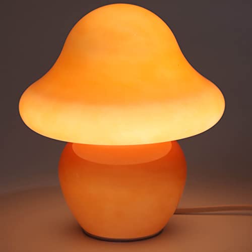 Blinky Space Mushroom Table Lamp for Livingroom,bedrooom,Glass Vintage Beside Lamp Mushroom Decor