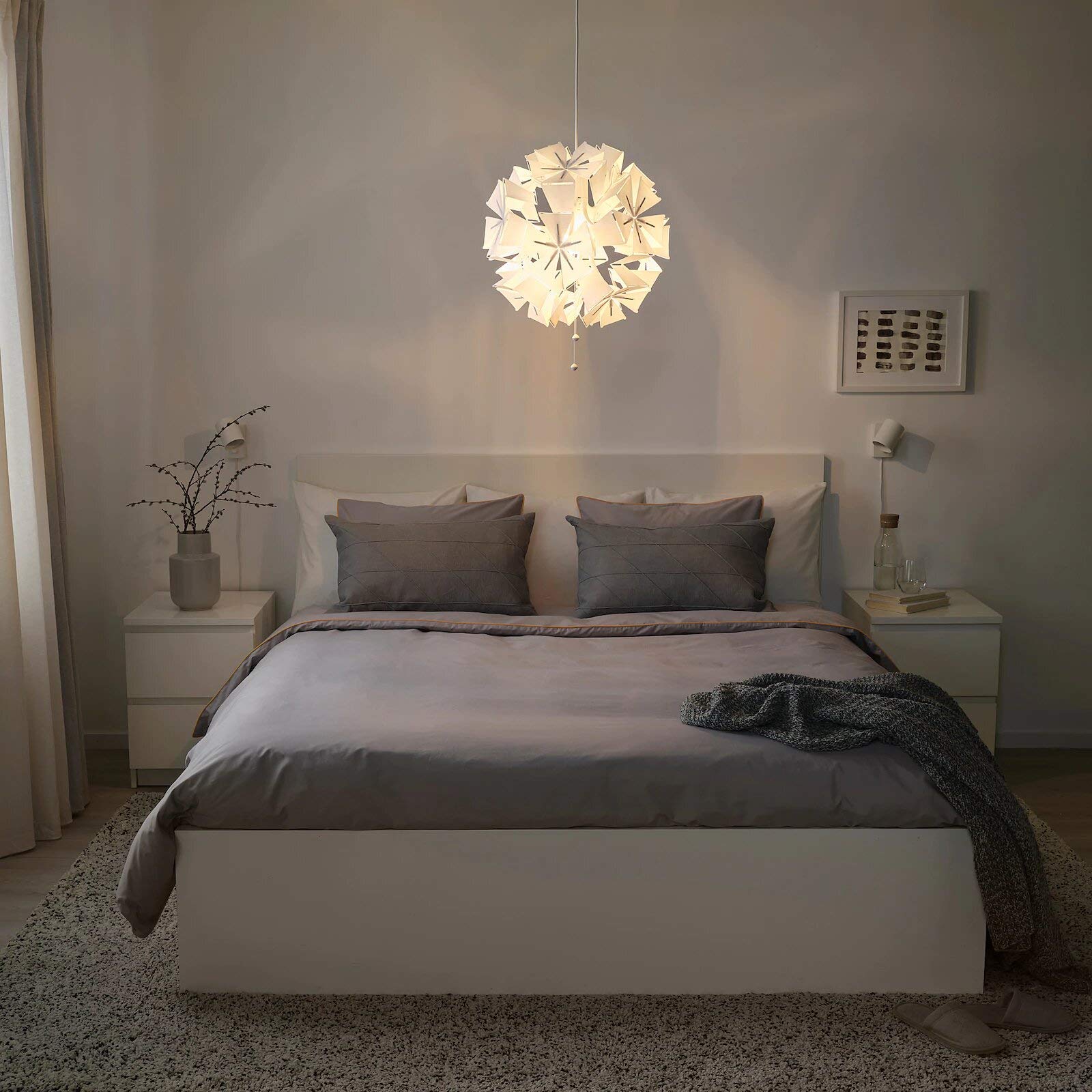 IKEA RAMSELE Adjustable Geometric Shaped (White 17in. / 43cm) Pendant Lamp