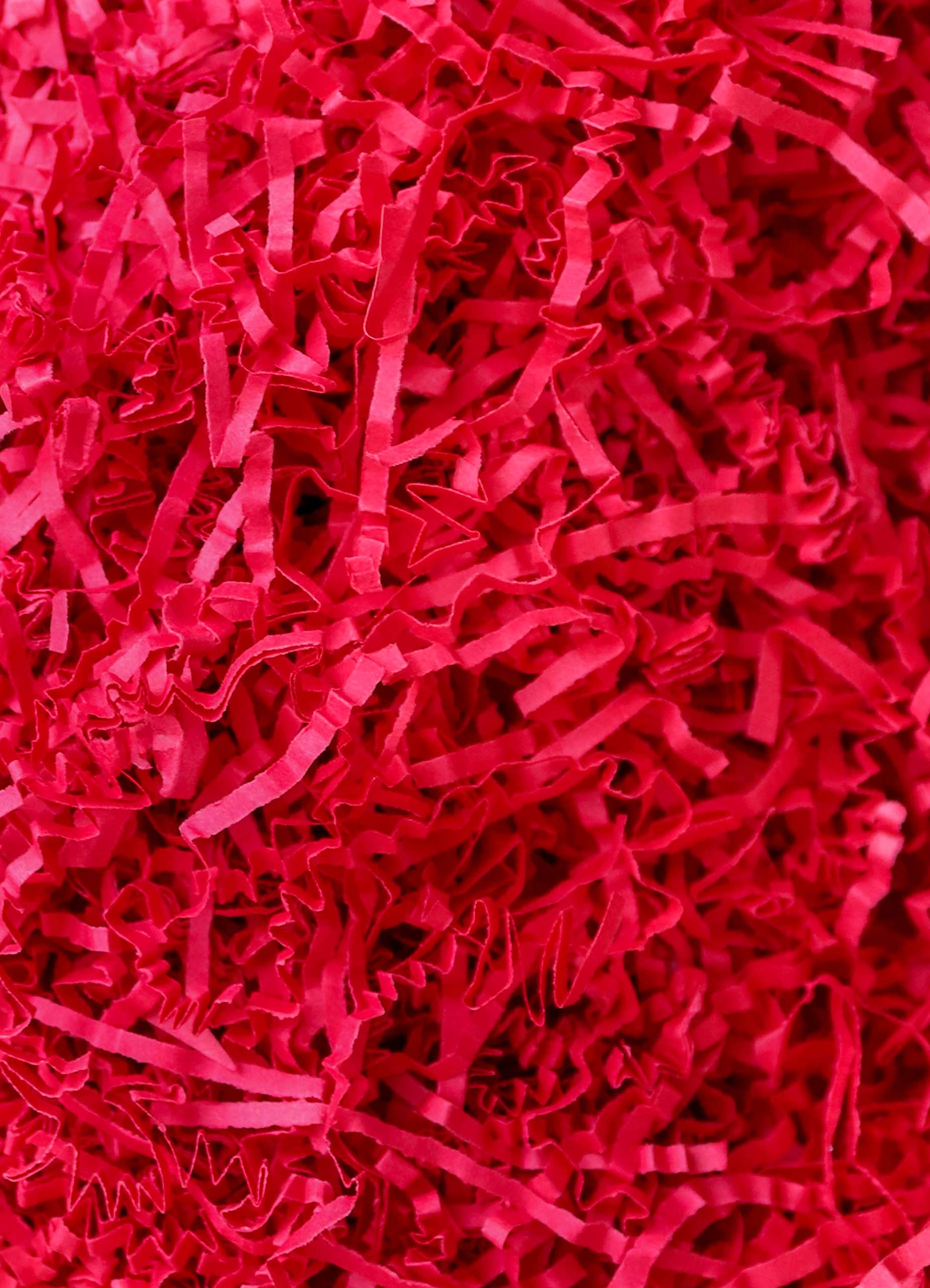MagicWater Supply Soft & Thin Cut Crinkle Paper Shred Filler (2 LB) for Gift Wrapping & Basket Filling - Red