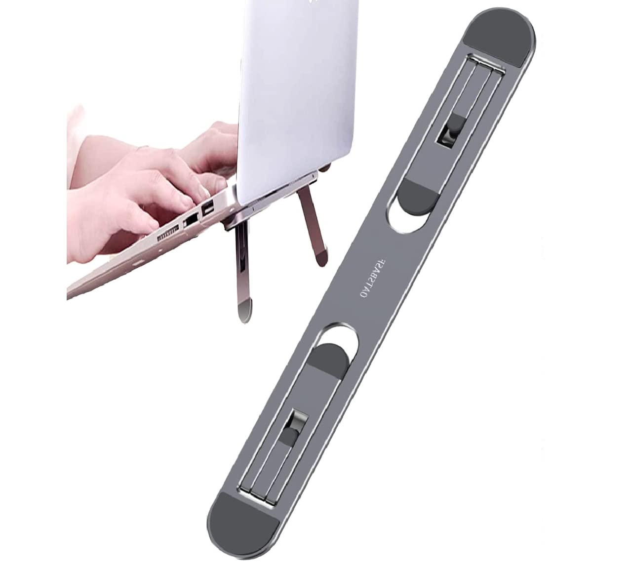 REYPAZ Notebook, Laptop Stand for Desk - Adjustable Ergonomic Aluminum Computer Holder for Laptop - Portable Laptop Holder for Home, Office Desk etc