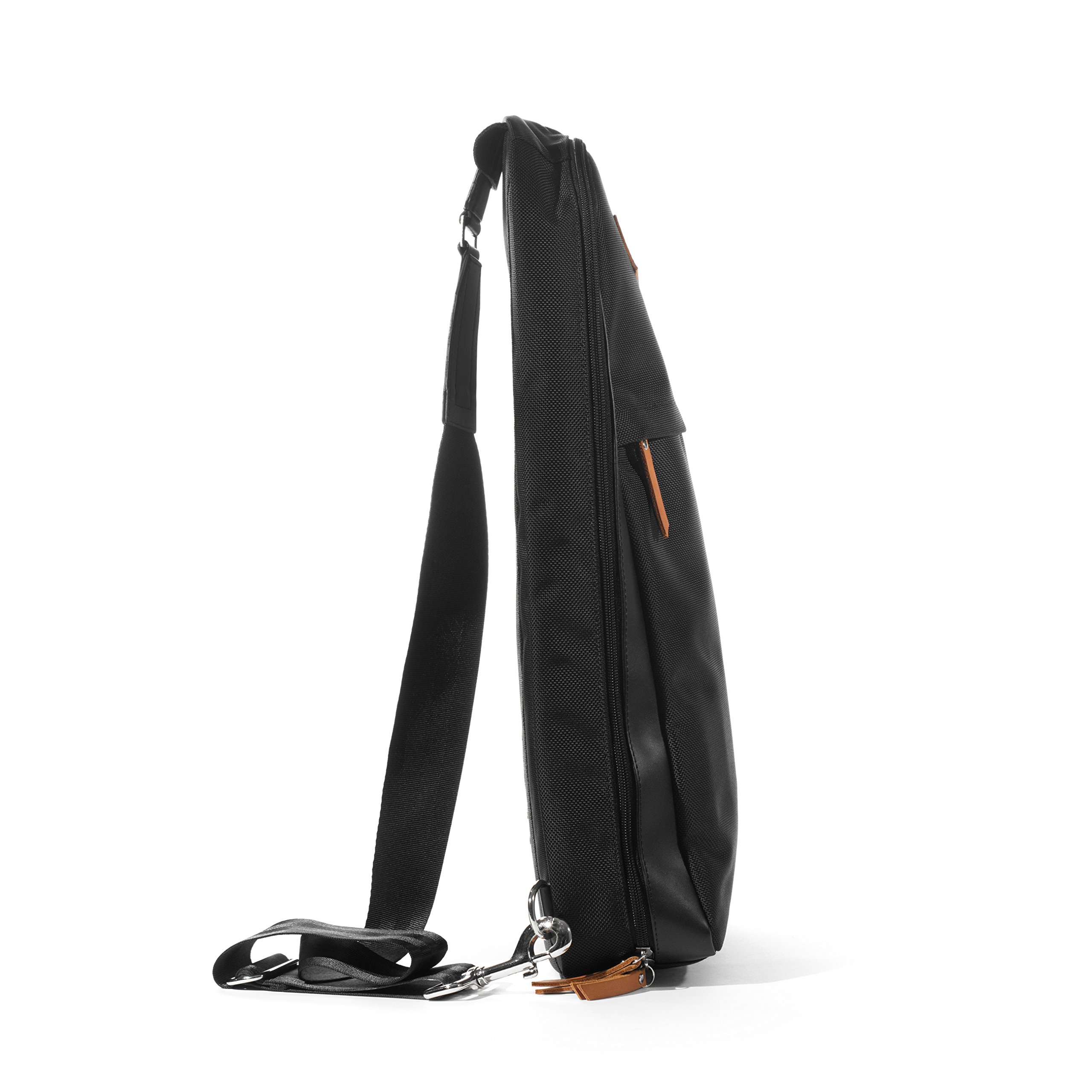 Chef Knife Bag for Men & Women with Leather & Nylon, Best for Carrying Knives, Kitchen Tools, Cookbooks & Tablets, Roundsman M(sqd)
