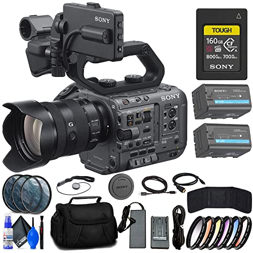 Sony FX6 Digital Cinema Camera Kit with 24-105mm Lens (ILME-FX6VK) + 160GB Memory Card + BP-U35 Battery + Filter Kit + Color Filter Kit + Bag + Memory Wallet + Cap Keeper + Cleaning Kit + HDMI Cable