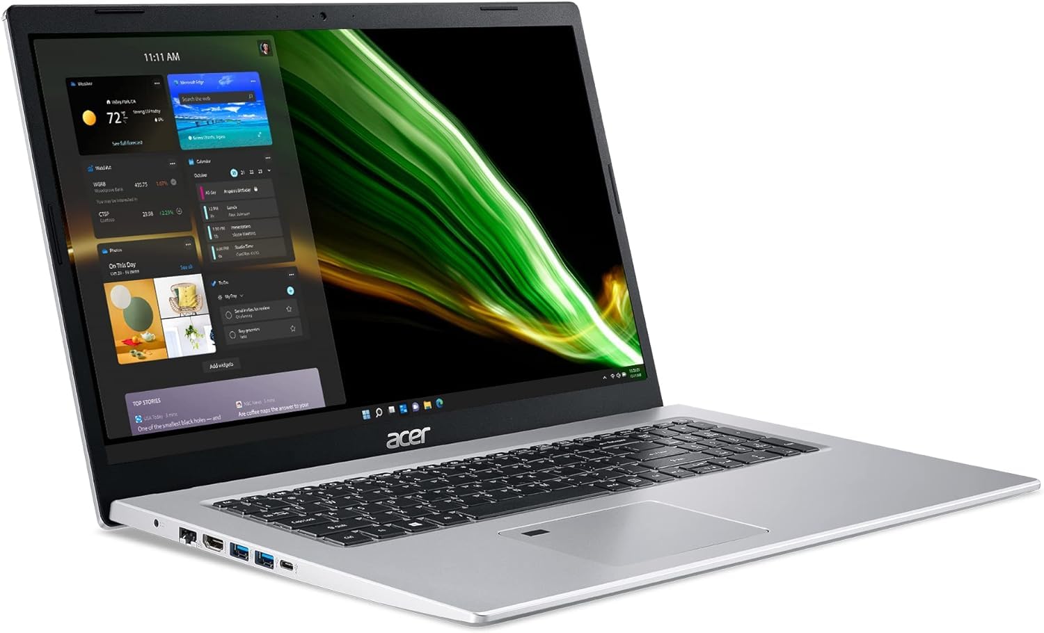 Acer Aspire 5 A517-52-75N6 Laptop | 17.3" Full HD IPS Display | 11th Gen Intel Core i7-1165G7 | Intel Iris Xe Graphics | 16GB DDR4 | 512GB SSD | WiFi 6 | Fingerprint Reader | BL Keyboard | Windows 11