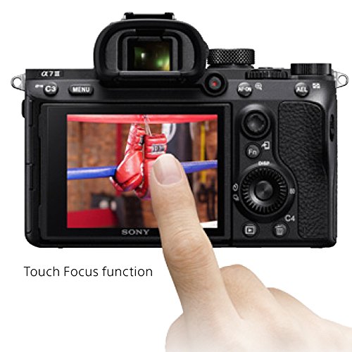 Sony ILCE-7M3K/B a7III Full Frame Mirrorless Interchangeable Lens Camera with 28-70mm Body Bundle with External Flash/Video Light, Sandisk 128GB Memory Card and Monopod