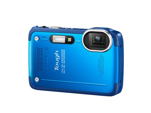 Olympus Stylus TG-630 iHS Digital Camera with 5x Optical Zoom and 3-Inch LCD (Blue) (Old Model)