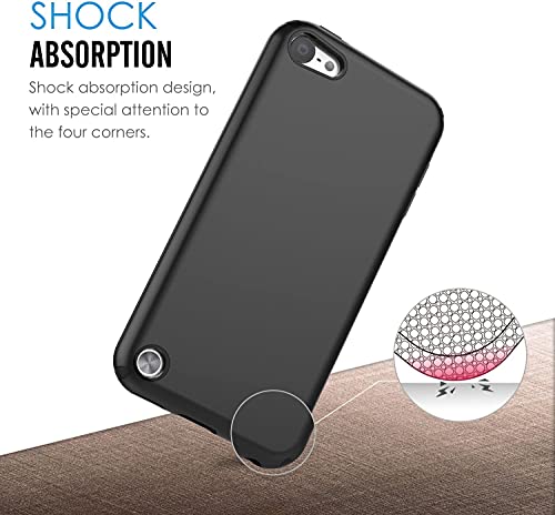 Personalized iPod Case for iPod Touch 5/6/7, Custom Photo iPod Cases Customized Gift for Birthday Xmas Valentines Friends Her Him, Protective iPod Touch 5/6/7 Black Case