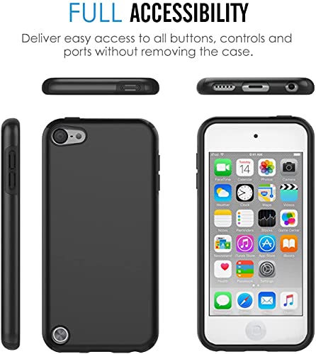 Personalized iPod Case for iPod Touch 5/6/7, Custom Photo iPod Cases Customized Gift for Birthday Xmas Valentines Friends Her Him, Protective iPod Touch 5/6/7 Black Case