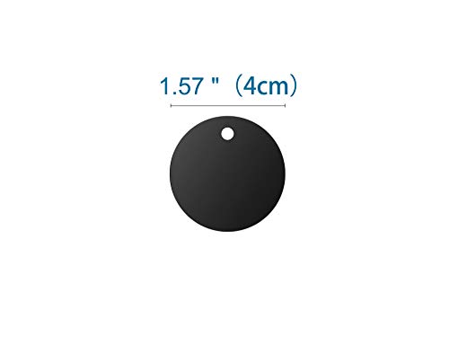 Mount Metal Plate(8Pack) for Magnetic Car Mount Phone Holder with Full Adhesive for Phone Magnet, Magnetic Mount, Car Mount Magnet-8X Round (Black)