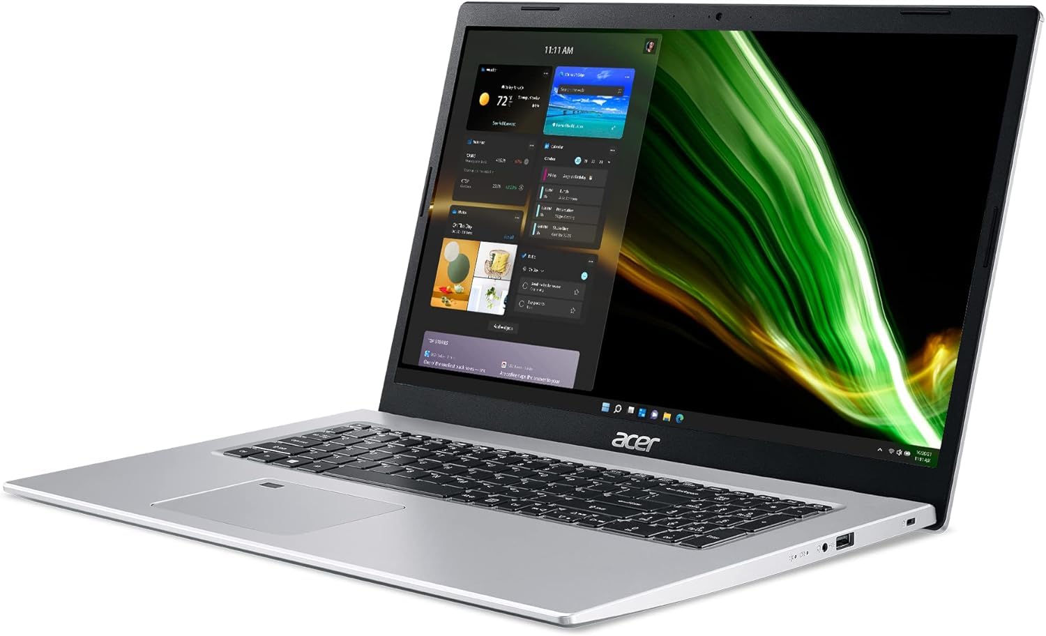 Acer Aspire 5 A517-52-75N6 Laptop | 17.3" Full HD IPS Display | 11th Gen Intel Core i7-1165G7 | Intel Iris Xe Graphics | 16GB DDR4 | 512GB SSD | WiFi 6 | Fingerprint Reader | BL Keyboard | Windows 11