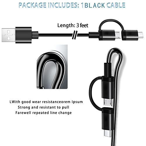 Micro USB C Fast Wall Charger Charging Cable Cord Compatible with for BlueParrott S650-xt S450-XT S350-xt B550-XT B450-XT B350-XT S450-XT B250-XTS C300-XTms C400-XT M300-XT Bluetooth Headset & More