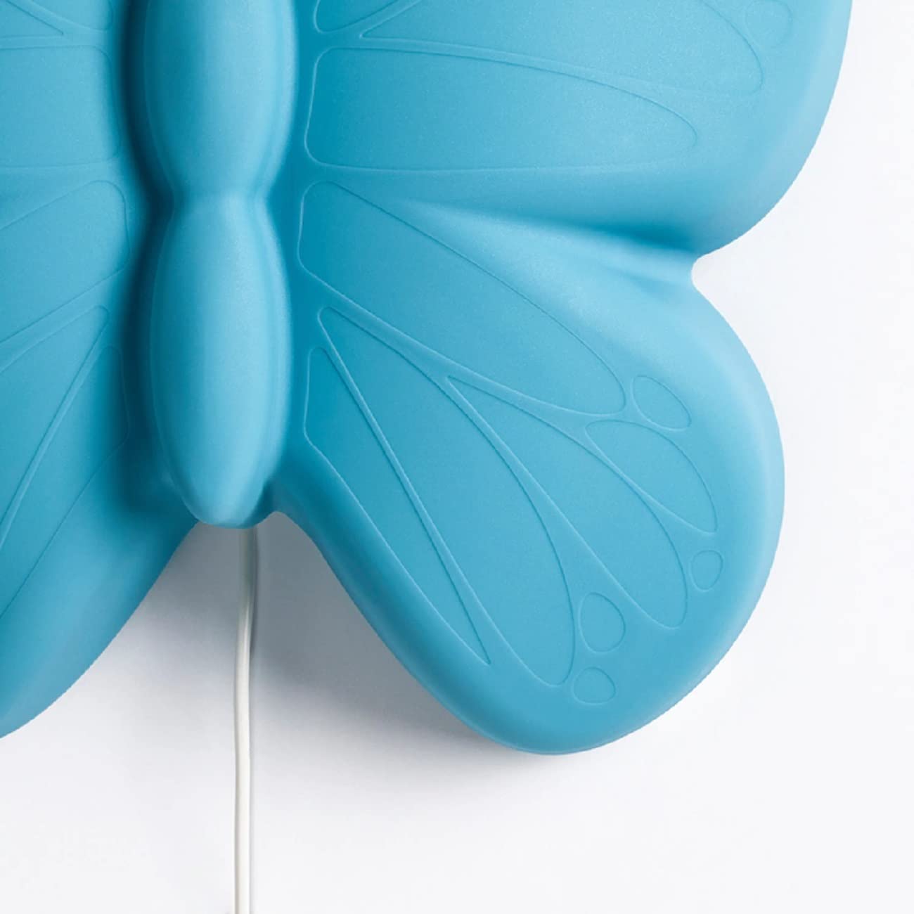 IKEA Little Loved Corner UPPLYST LED Wall Lamp, Butterfly Light Blue