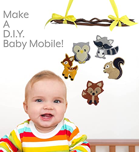 Darware My Forest Friends Christmas Ornament Set (6-Piece Set); Plush Holiday Animal Tree Decoration Set with Baby Woodland Creatures