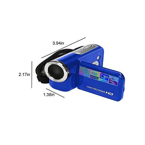 Digital Camera for Teens Kids, 1280P 16MP Kids Camera, 2 Inch LCD Screen Kids Digital Camera with 16X Digital Zoom, Compact Kid Camera for Kids Girls Boys Beginners (Blue)