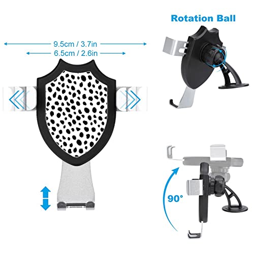 Dalmatians Dog Print Car Phone Holder Mount Universal Cellphone Vent Clamp for Dashboard Windshield Stand