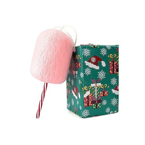 4 PCS Large Cotton Candy Ornaments for Christmas Tree Hanging Candy Decorations Wool Felt Lollipop Ornament for Xmas Tree Home Holiday Party Decor (4)