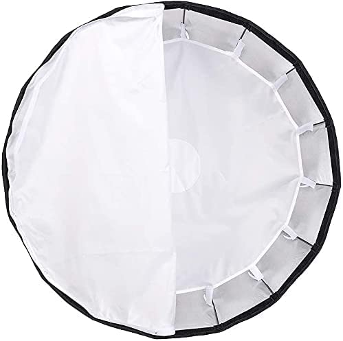 Godox QR-P120 47 Inch Parabolic Softbox Bowens Mount, Quick-Setup Quick-Folding, with Front & Inner Diffuser and Carrying Bag for Godox SL60W VL150 UL150 SL150II SZ150 and Other Bowen Mount Lights…
