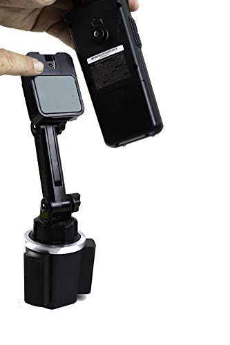 Adjustable Height Cup Holder Mount for Anytone BaoFeng Icom Kenwood Yaesu Handhelds Now with Mic Holder