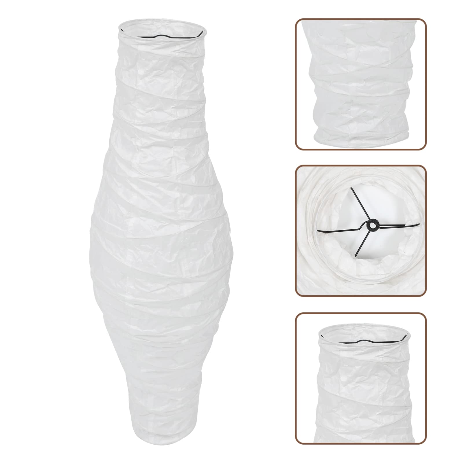 Uonlytech Paper Floor Lamp Shades Nordic Style Table Lampshades Japanese Style Standing Light Cover Light Accessories for Home Bedroom Desk Floor Lamp