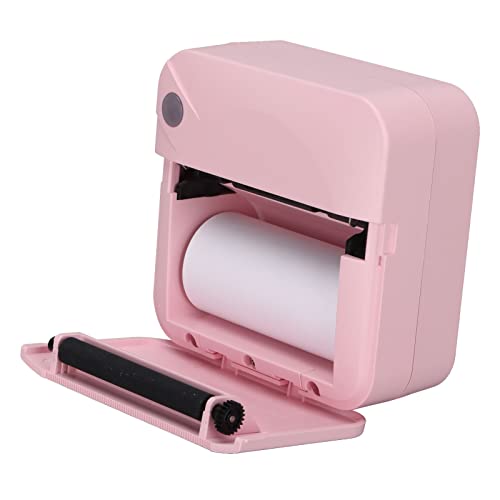 Cuifati Mini Pocket Printer, 200DPI Portable Bluetooth Thermal Printer, Inkless Handheld Photo Printer Ergonomic Design Rechargeable Battery Safe Stable, Great Gift for Kids, Girls(Pink)