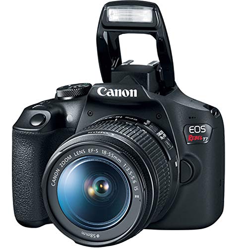 Rebel T7 DSLR Camera with EF-S 18-55mm f/3.5-5.6 is II Lens + 32GB Memory + Case+ UV +Tripod Accessory Bundle (13pcs)
