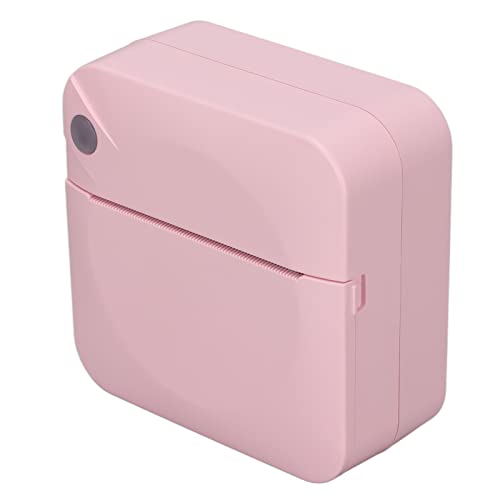 Cuifati Mini Pocket Printer, 200DPI Portable Bluetooth Thermal Printer, Inkless Handheld Photo Printer Ergonomic Design Rechargeable Battery Safe Stable, Great Gift for Kids, Girls(Pink)