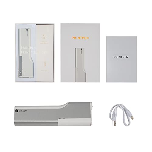 Inkjet Printer,Handheld Mini Inkjet Printer, Portable Inkjet Printer, Quick-Drying Waterproof Ink with Ink Cartridges, Cards, Clothes and Other Irregular Surface Printing(7.944inch)