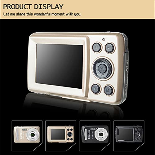 SIGRID Digital Camera,Portable Cameras 16 HD Pixel Home Digital Camera Seniors Golden