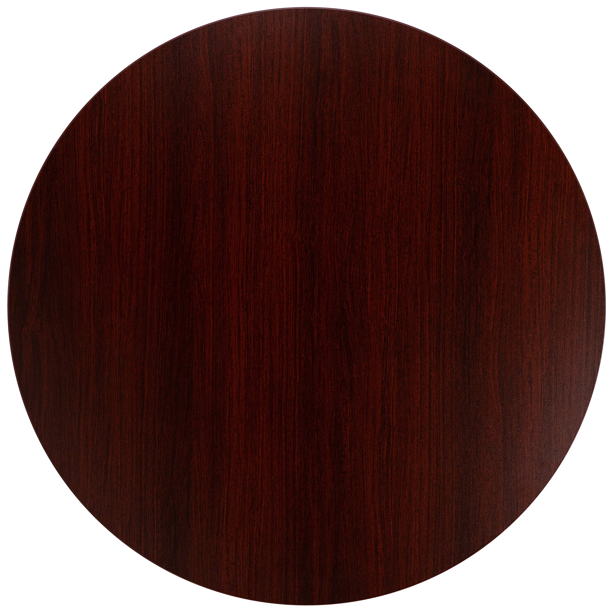 BizChair 36" Round Multi-Purpose Conference Table in Mahogany - Meeting Table for Office