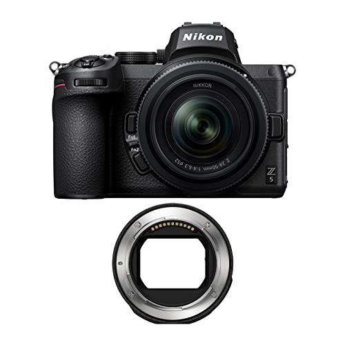 Nikon Z5 Mirrorless Camera with NIKKOR Z 24-50mm Lens and FTZ Mount Adapter Bundle (2 Items)