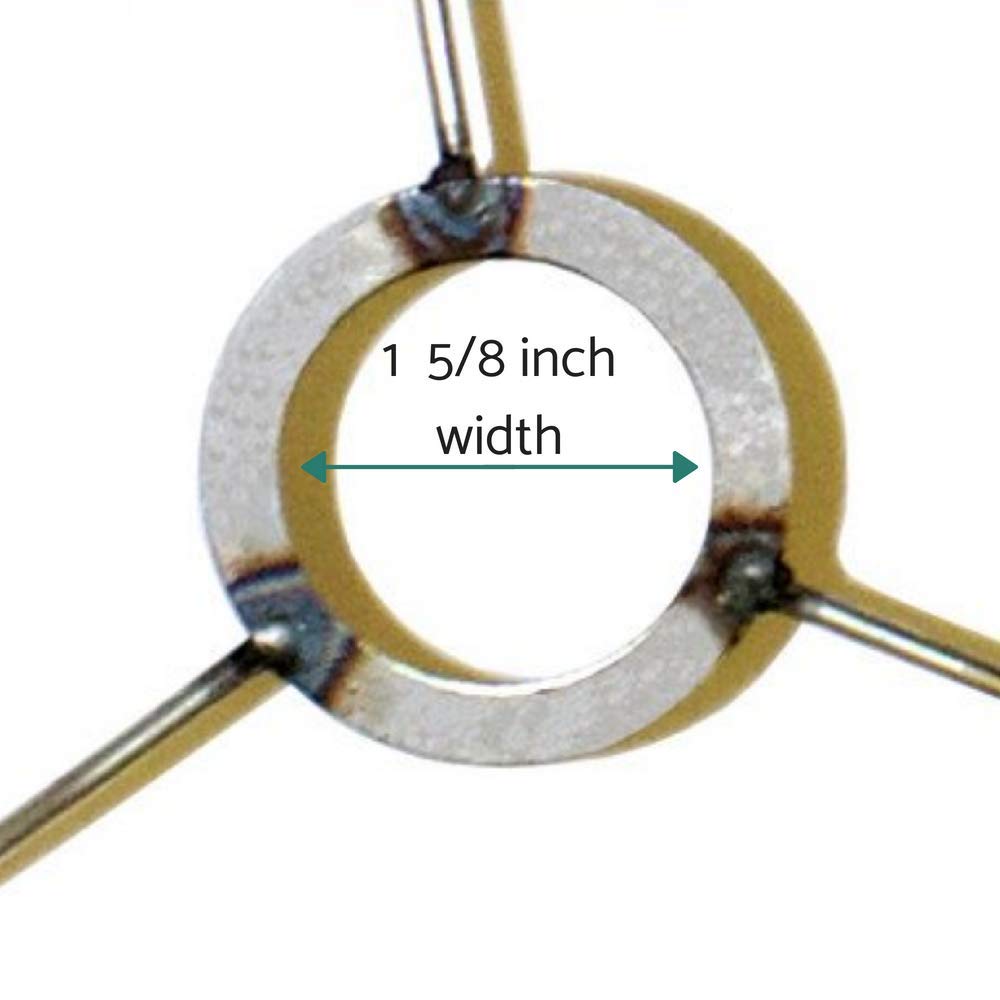 I Like That Lamp Wire Lamp Shade Rings with European Fitter (18” Diameter), Includes 2 Galvanized Steel Silver Drum Rings, Make DIY Table/Floor/Pendant Lamps, Compatible with most IKEA & Target Lamps