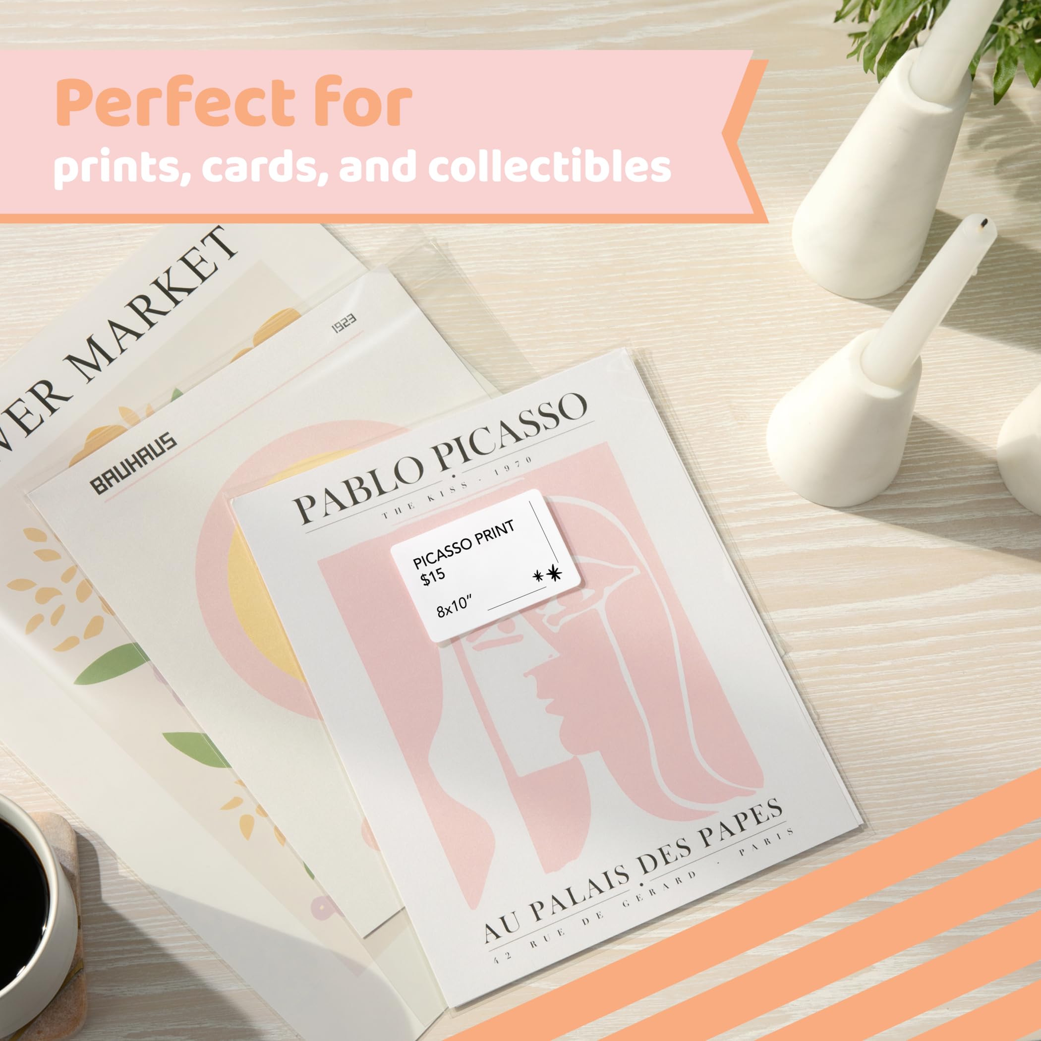 Pack It Chic - 3” X 5” (1000 Pack) Clear Resealable Polypropylene Bags - Fits 3X5 Prints & Photos - Self Seal