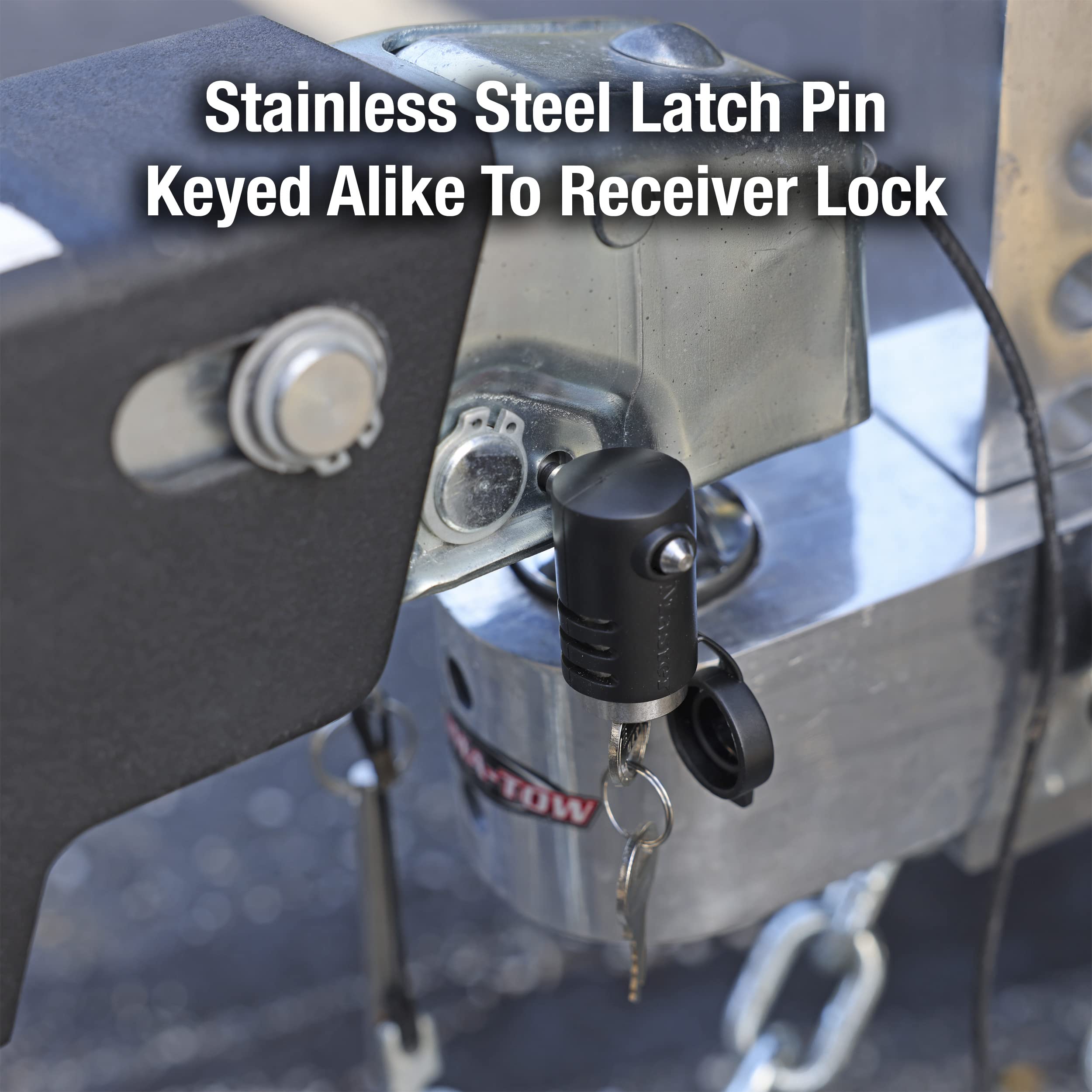 Master Lock 2848DAT Key Alike Set with Receiver and Coupler Latch Locks, 2-Piece Set