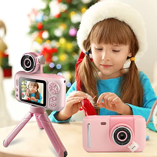Kids Camera, 2.4in IPS HD Screen Video Digital Mini Camera Multifunction for 3 to 12 Years Old for Kids Gifts