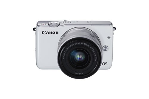 Canon EOS M10 Mirrorless Camera Kit with EF-M 15-45mm Image Stabilization STM Lens Kit (White)