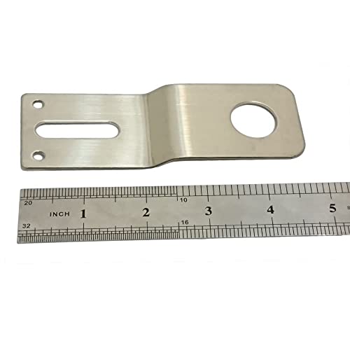 UngSung Fender Mount Antenna Bracket 3/4 inches Hole Stainless Steel for CB UHF VHF Ham NMO Antenna Mount Between Vehicle Hood and Fender