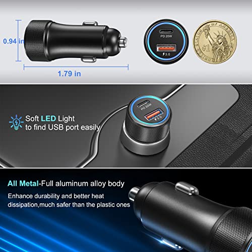 Super Fast Charger Type C,Bangfun 25W USB C Fast/Car Charger for Samsung Galaxy S22/S23/S21/S20 Ultra/S10,Note 20/10,A13/A53/A71,Pixel 6A/7 Pro with 2Pack 6.6ft USB C to Type C Cable (Black)