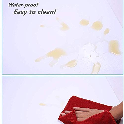 Meking PVC Backdrop 39x78Inch/100x200cm PVC Background Matte White & Black Photography Backgrounds White Vinyl Backdrop for Product Photo Video Photography Studio -Black/White